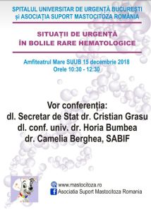 SITUATII DE URGENTA IN BOLILE RARE HEMATOLOGICE (MASTOCITOZA ...